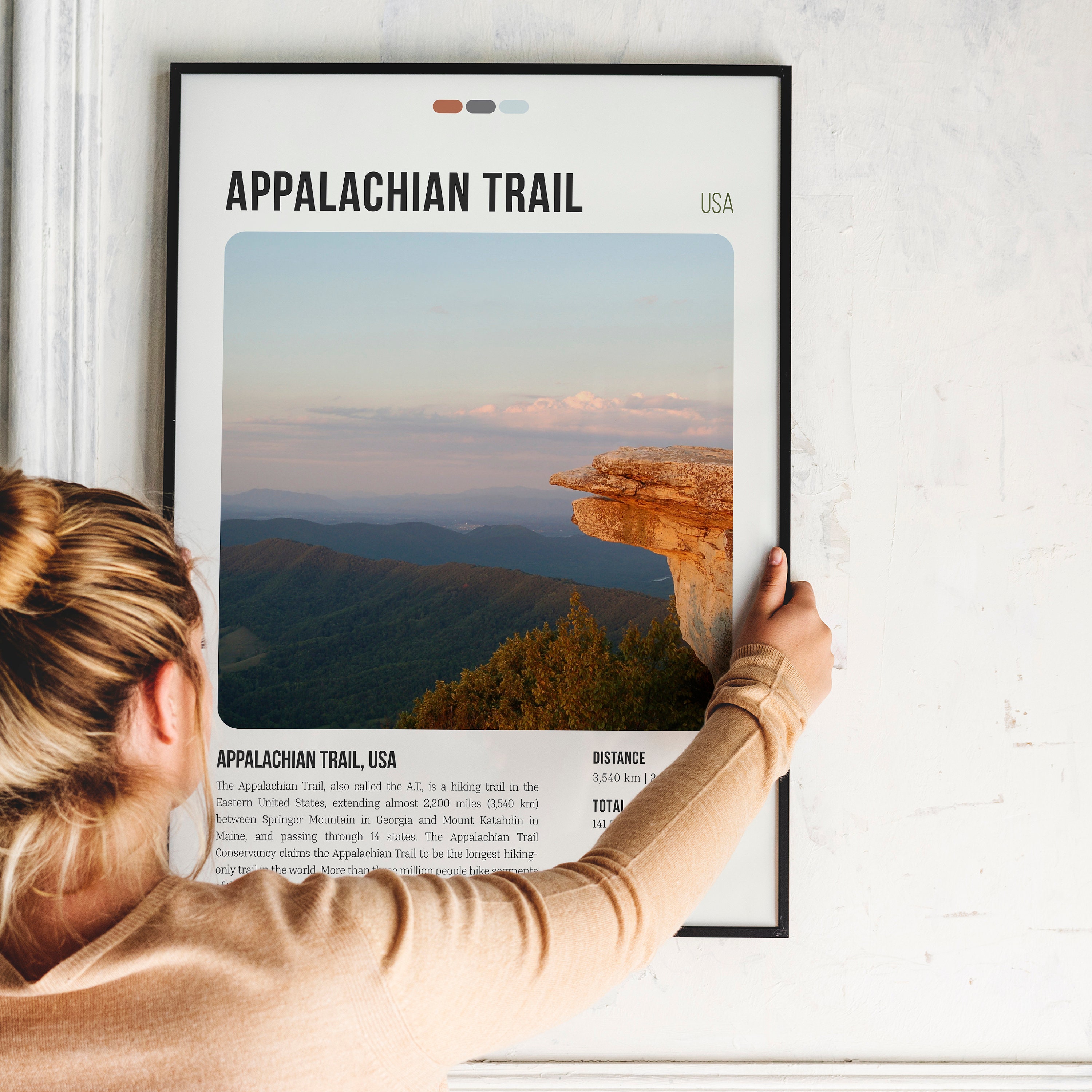 Appalachian Trail Print Appalachian Poster Appalachian Mountains Wall ...