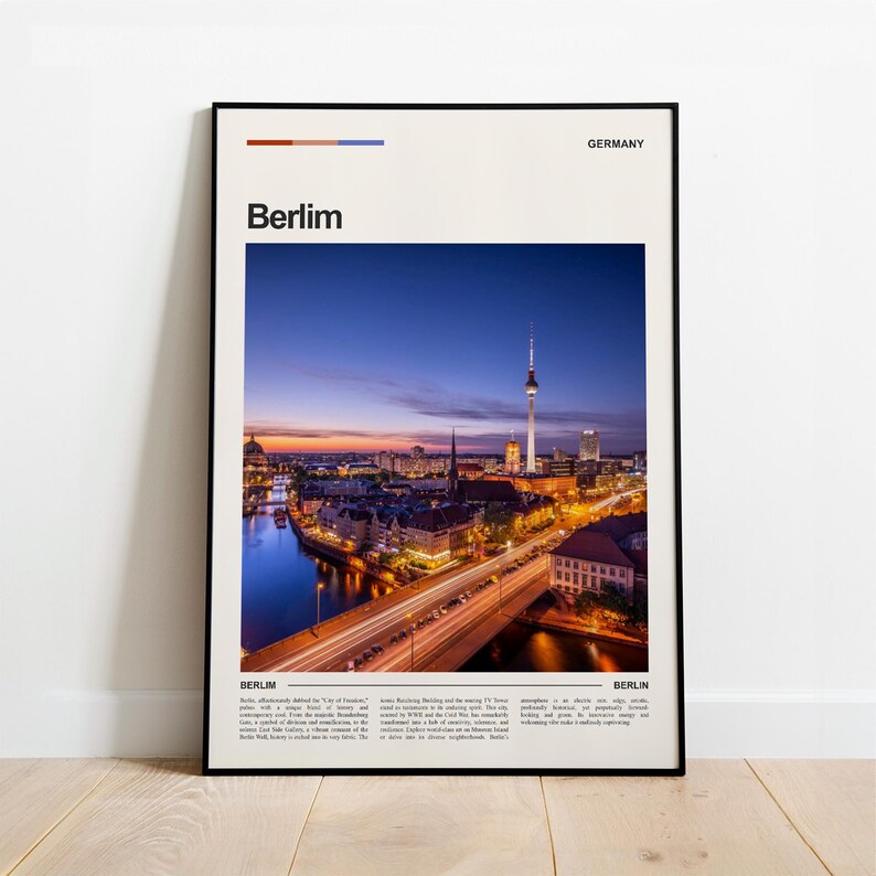 Vintage Berlin Travel Poster — Germany City Wall Art - Etsy