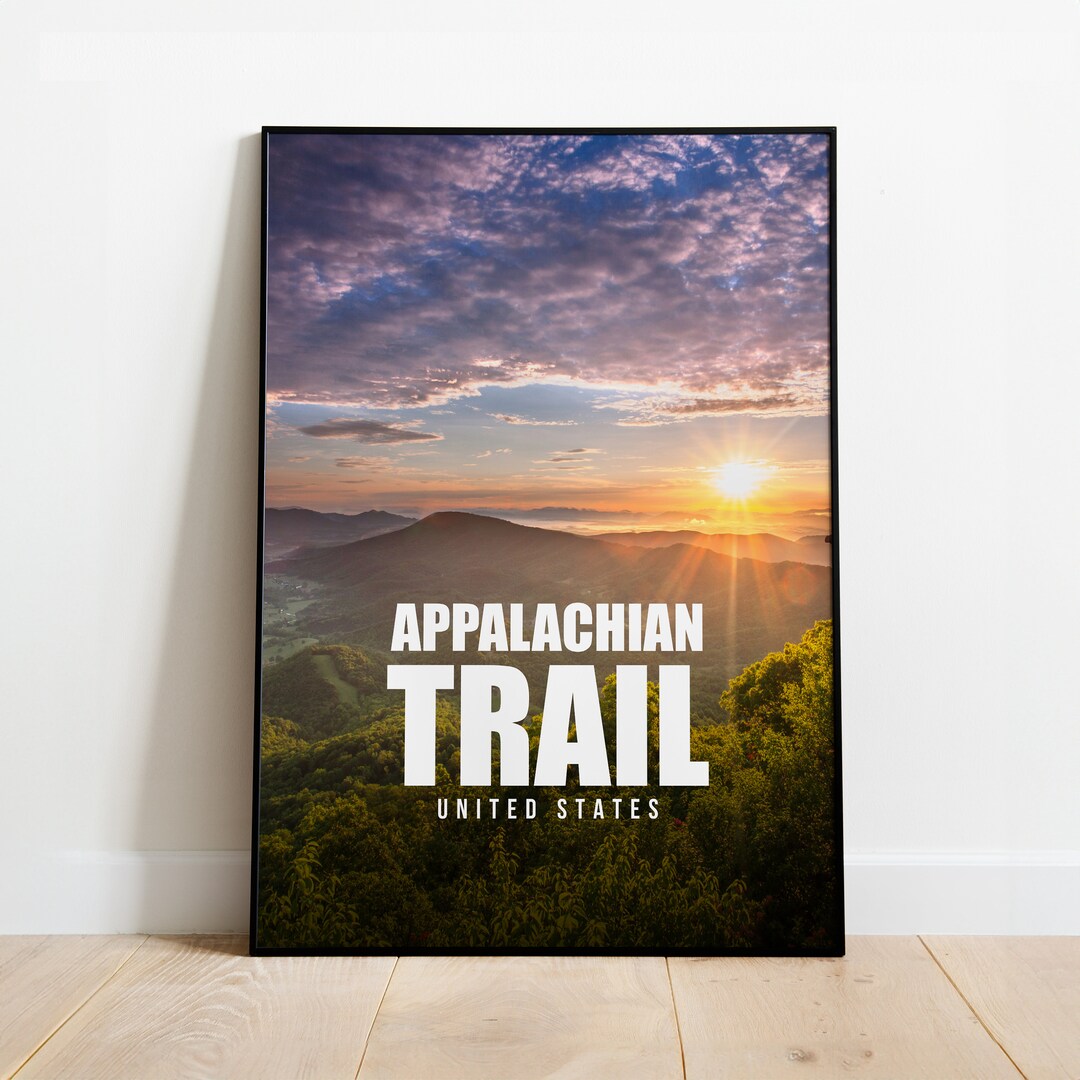 Appalachian Trail Print Appalachian Poster Appalachian Mountains Wall ...