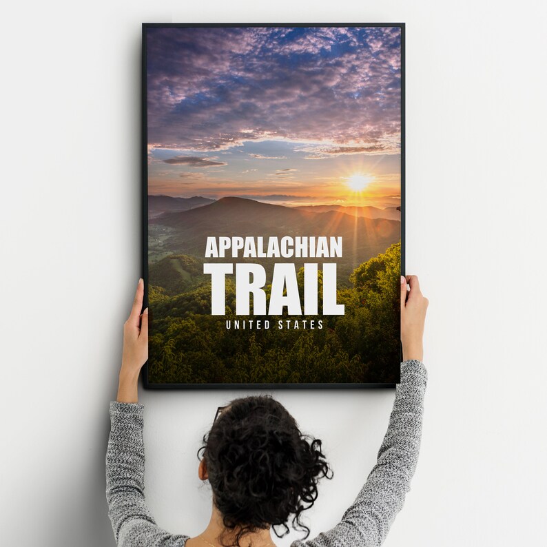 Appalachian Trail Print Appalachian Poster Appalachian Mountains Wall ...