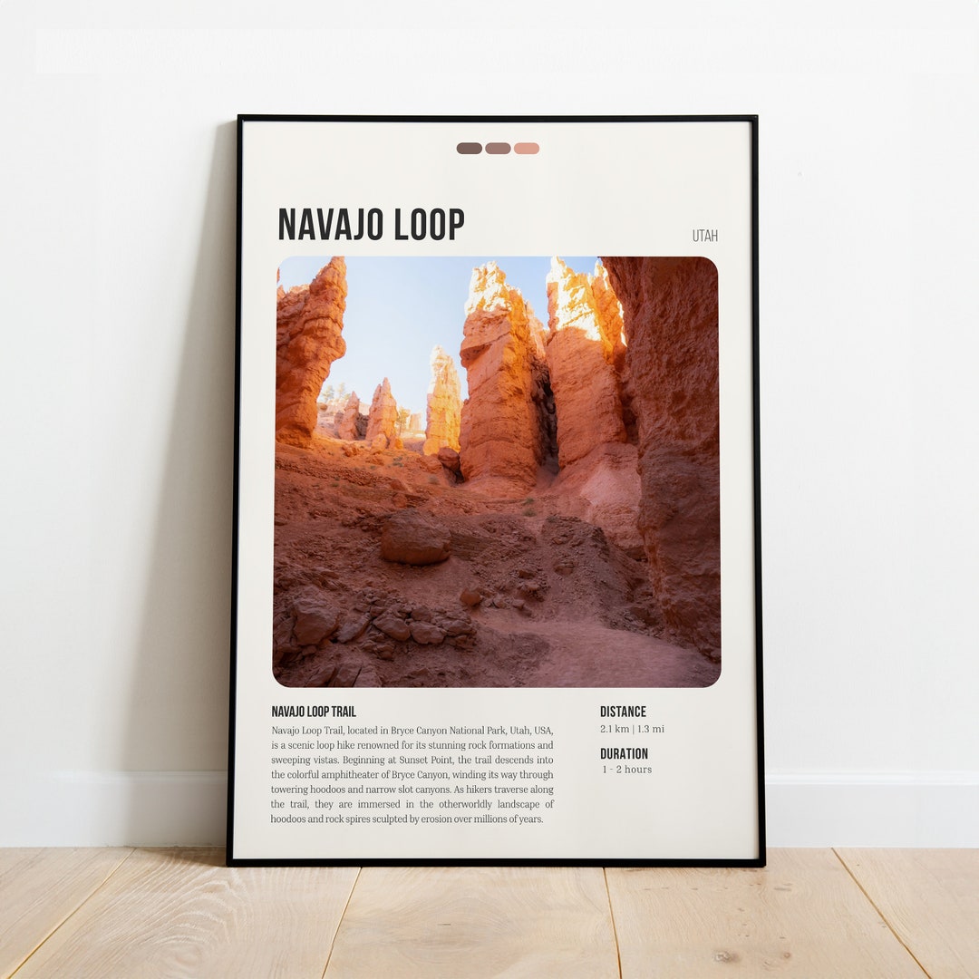 Navajo Loop Trail Print | Navajo Loop Trail Poster | Navajo Loop Trail ...