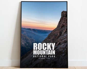 Rocky Mountain National Park Poster - Etsy