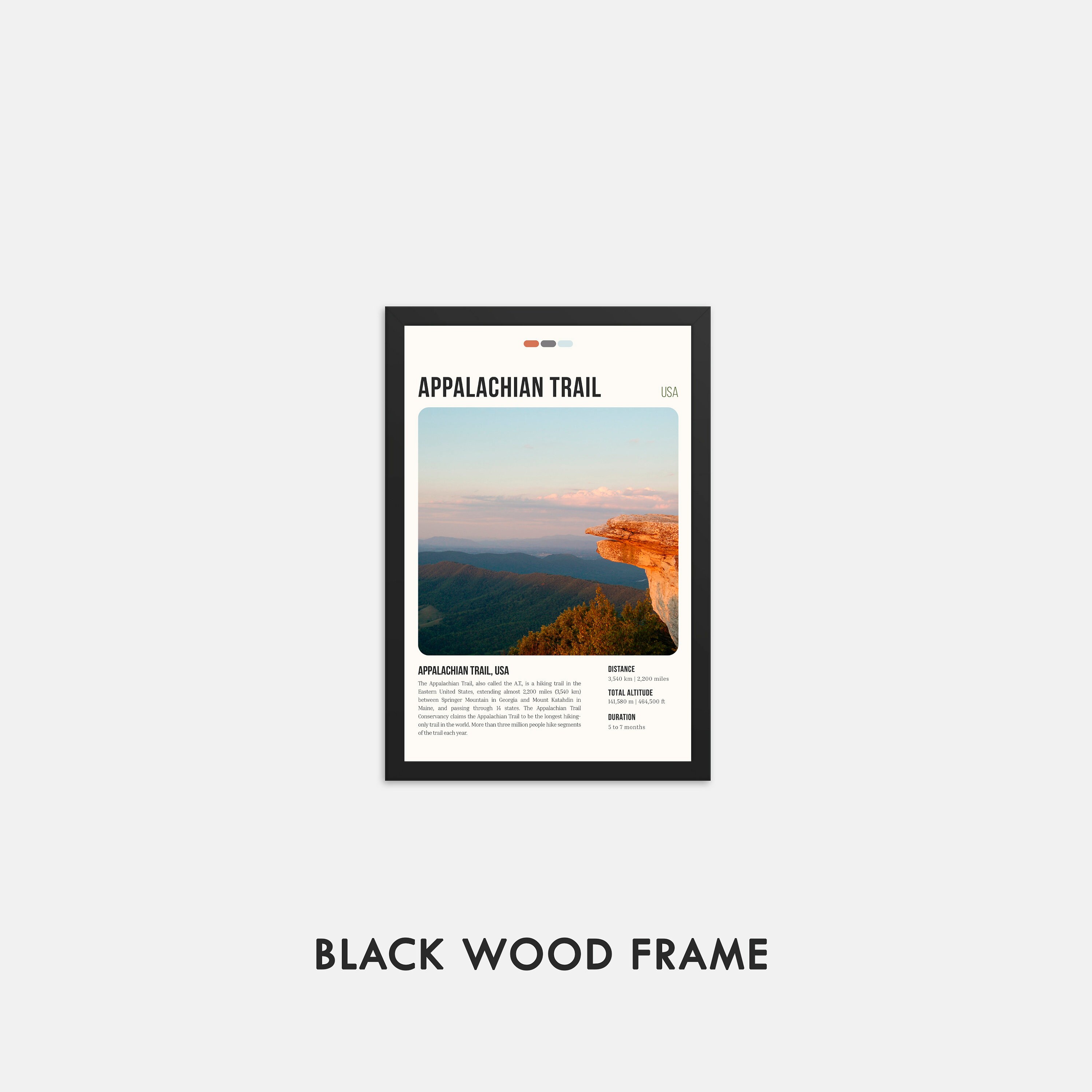 Appalachian Trail Print Appalachian Poster Appalachian Mountains Wall ...