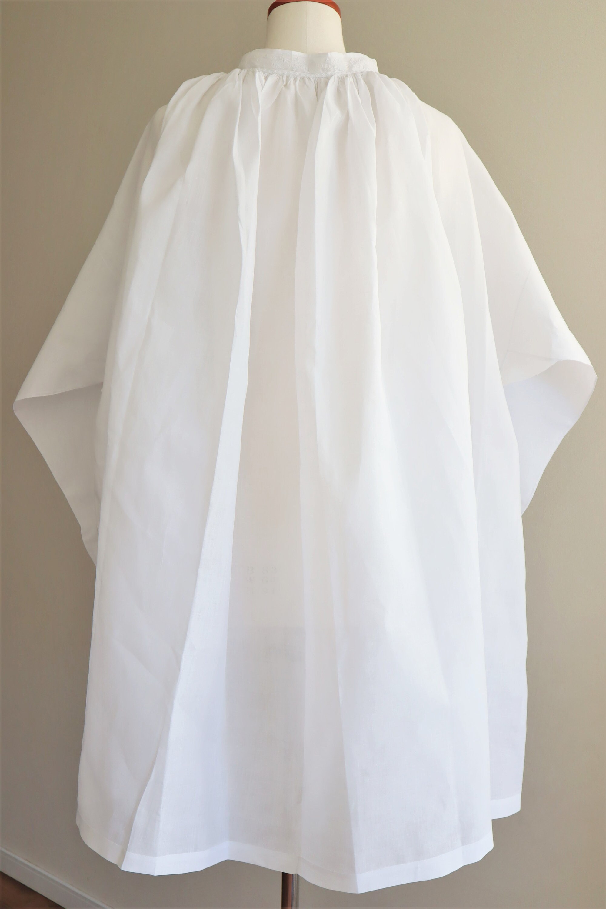 Antique Priest's Alb 1900s Hand-embroidered Cuffs Around the Neck ...