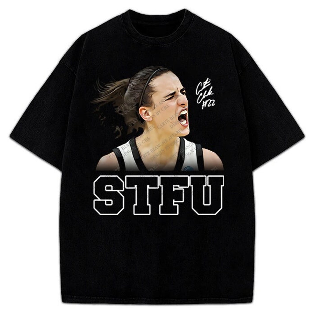 Caitlin Clark T-shirt STFU Custom Fan Art Graphic Tee - Etsy