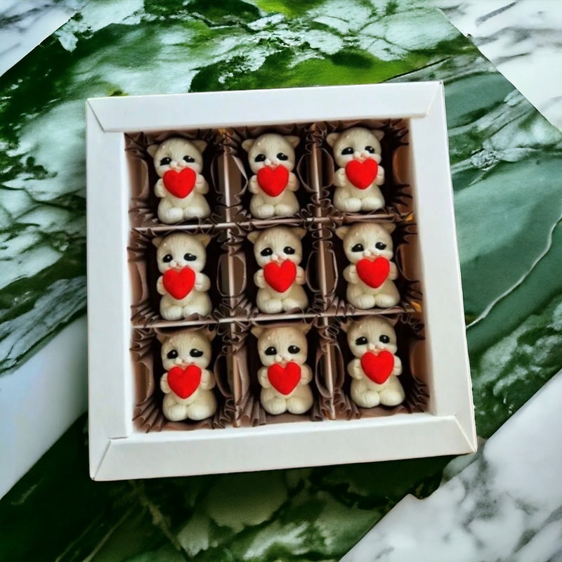 Cat Shaped Chocolate - Etsy UK