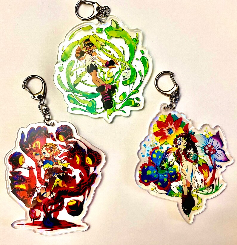 Zelda, Splatoon, and Final Fantasy Keychains (B-GRADE ONLY) - Etsy
