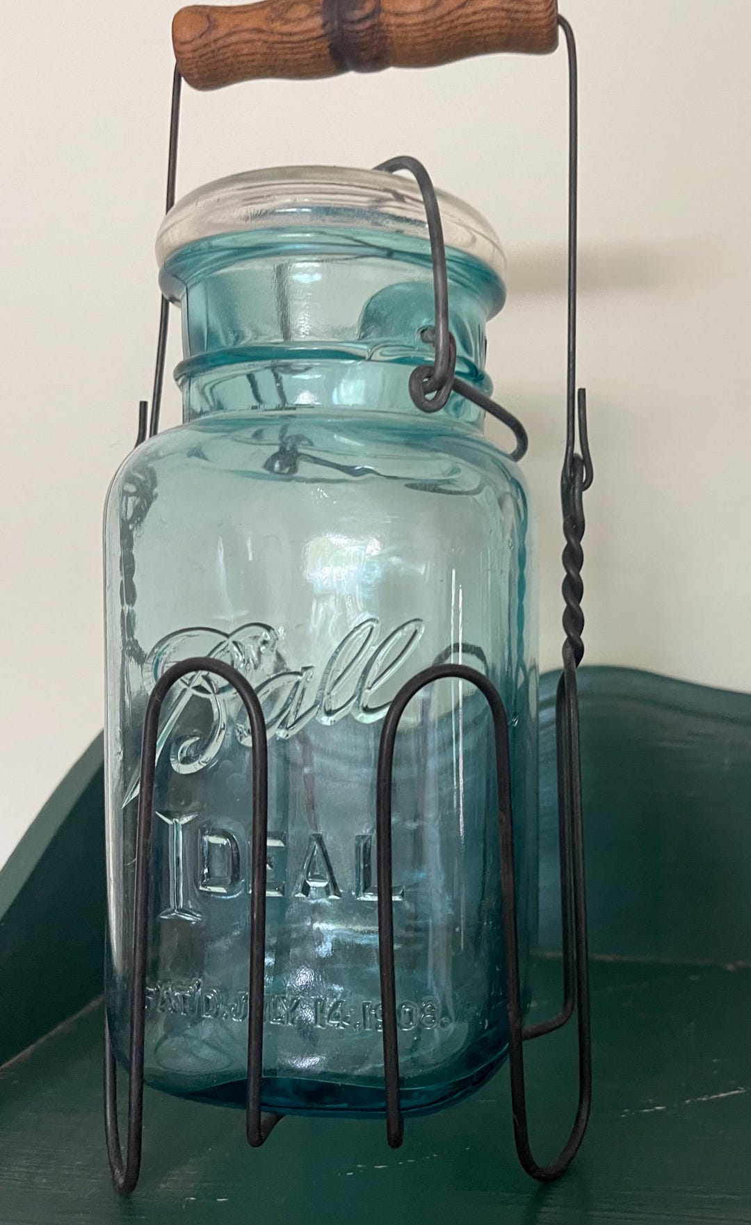 Square Blue Ball Ideal Canning Jar 9 - Etsy