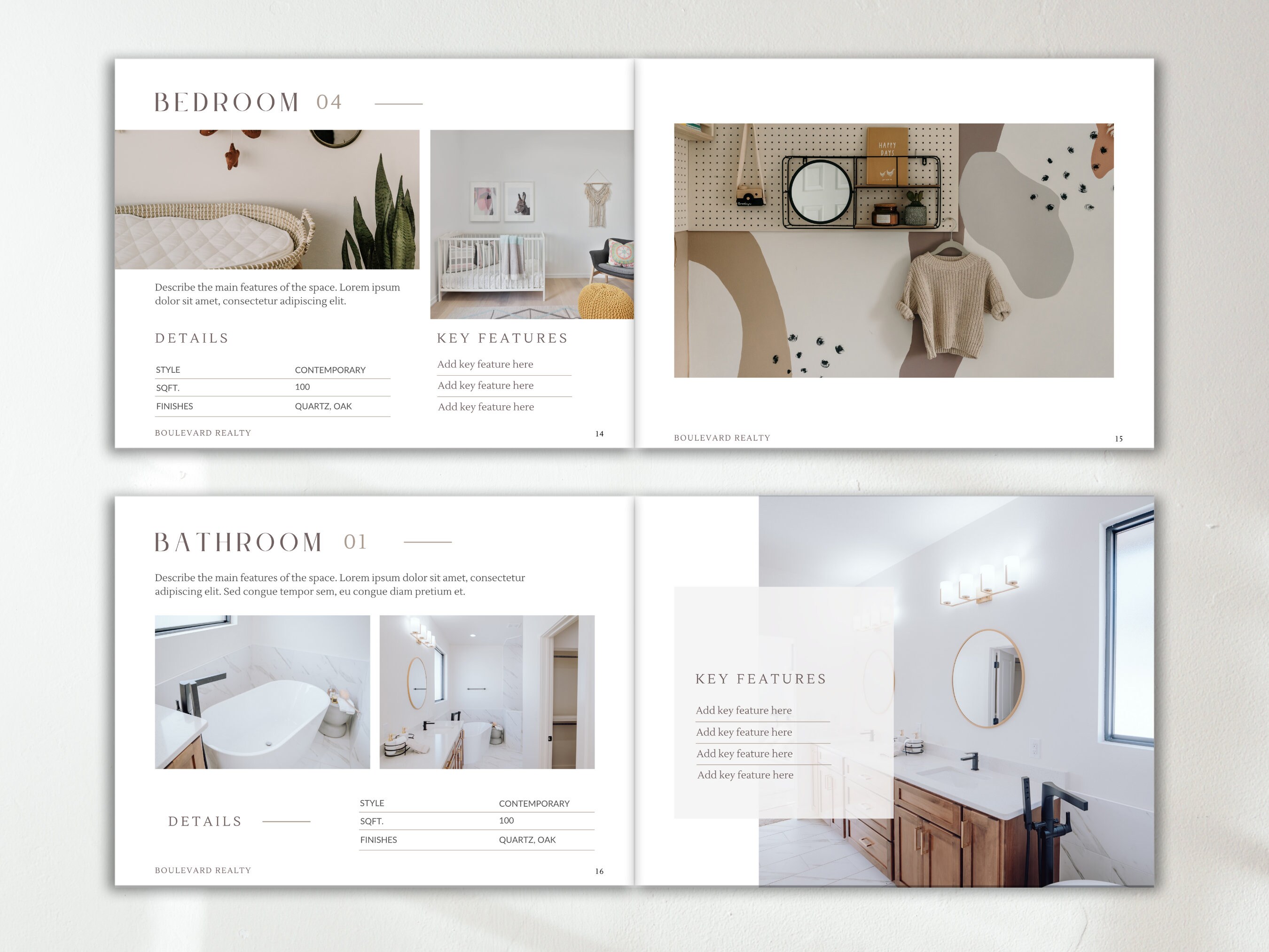 Minimal Luxury Property Brochure Real Estate Listing Booklet Modern ...