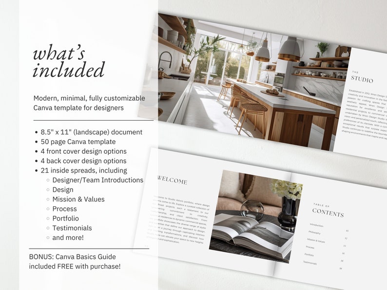 Interior Designer Portfolio Template Design Client Presentation Aesthetic Interior Design Canva ...