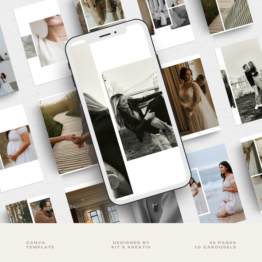 Instagram Carousel Story Template Bundle Photographer Social Media ...