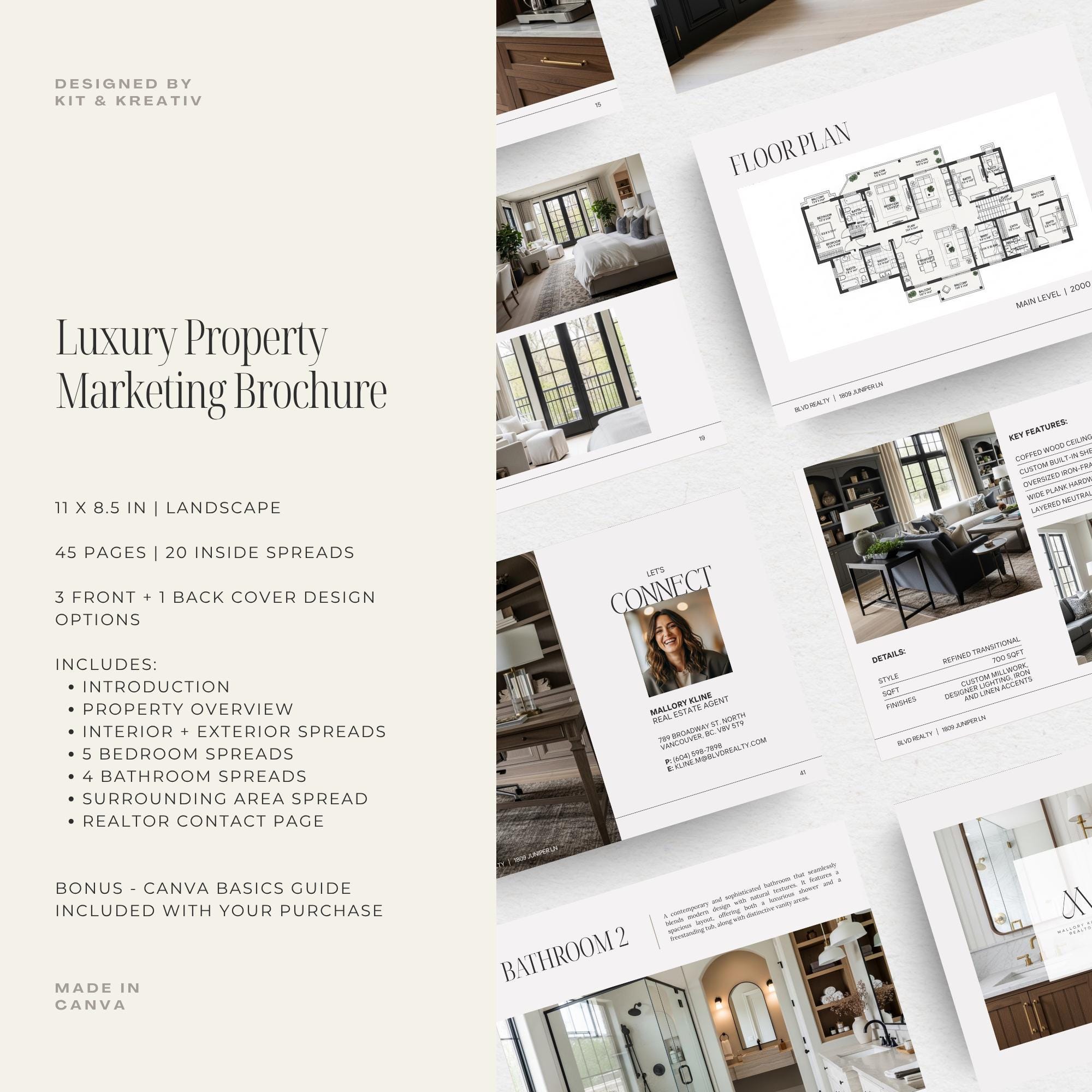 Luxury Property Marketing Magazine Real Estate Listing Booklet Modern ...