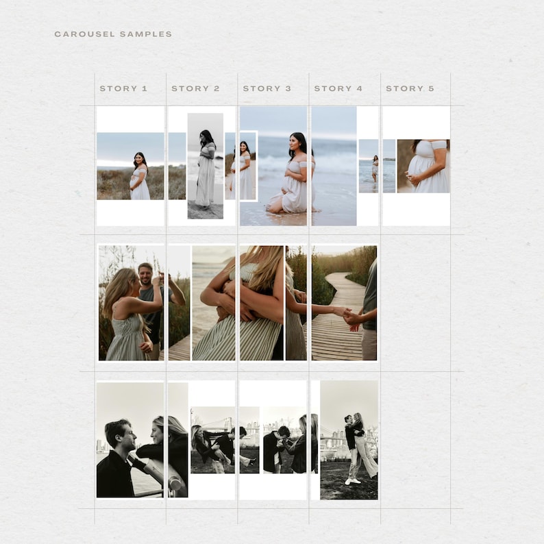 Instagram Carousel Story Template Bundle Photographer Social Media ...