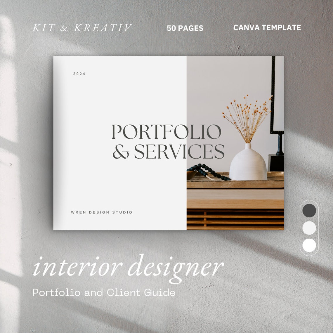 Interior Designer Portfolio Template Design Client Presentation ...