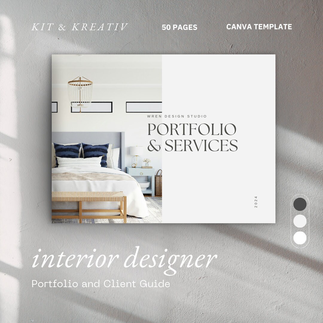 Interior Designer Portfolio Template Design Client Presentation ...