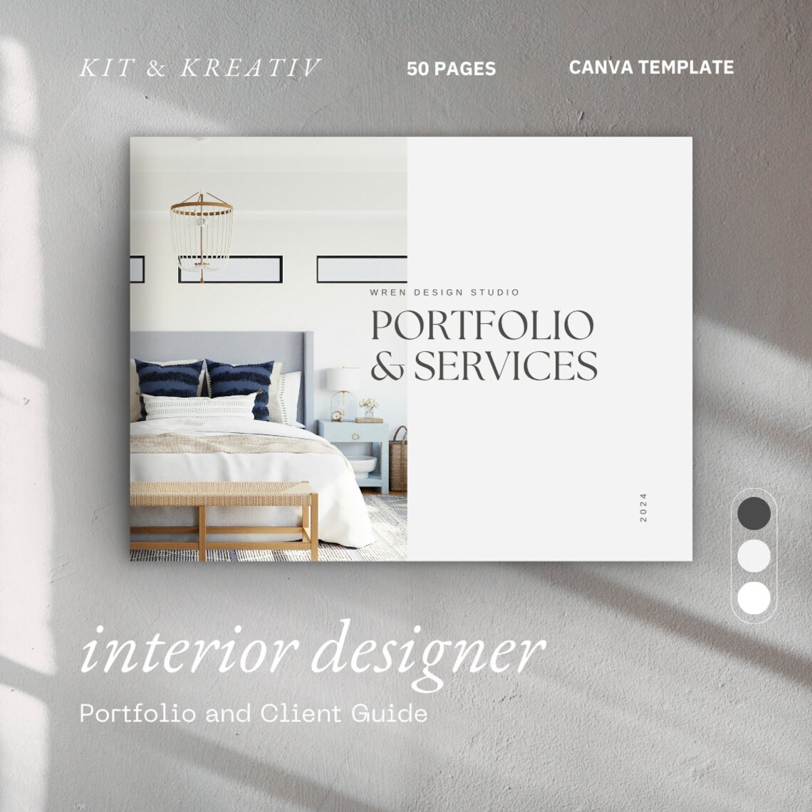 Interior Designer Portfolio Template Design Client Presentation ...