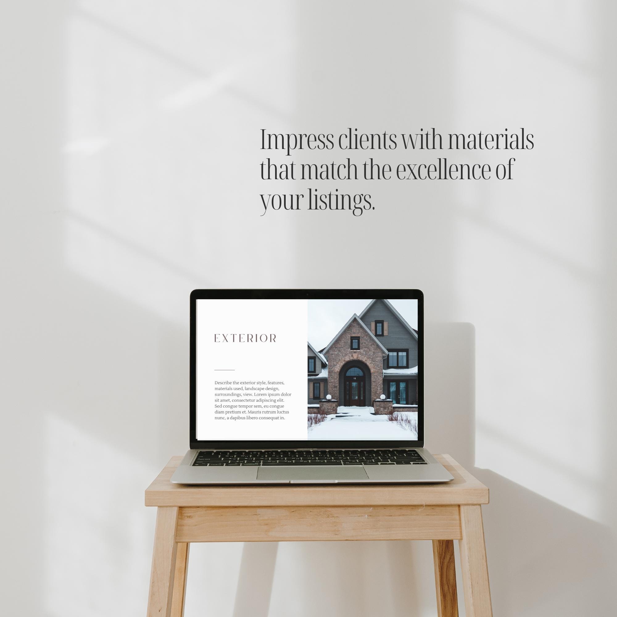 Minimal Luxury Property Brochure Real Estate Listing Booklet Modern ...