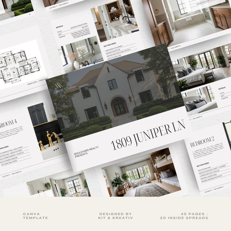 Luxury Property Marketing Magazine Real Estate Listing Booklet Modern ...