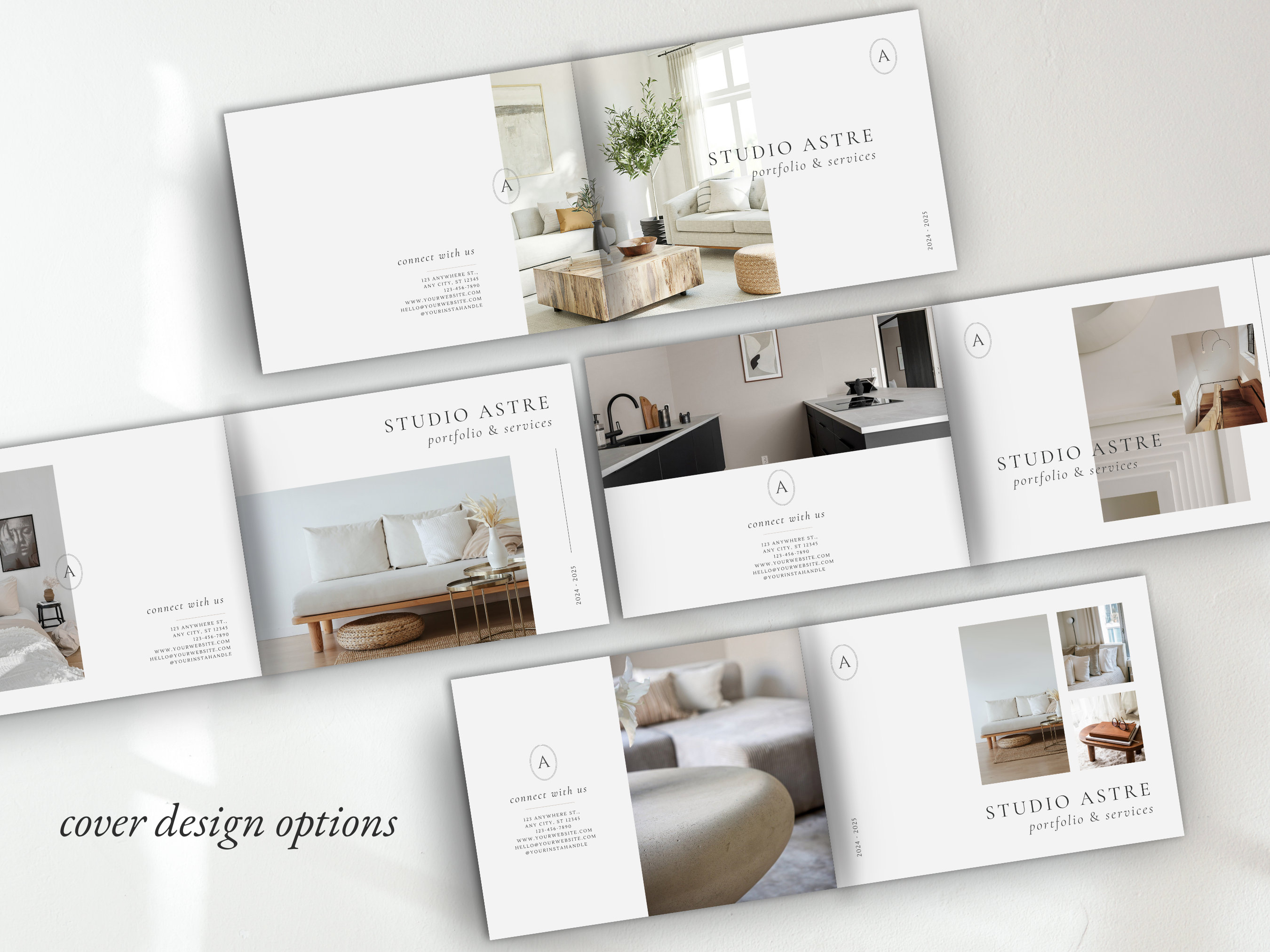 Interior Design Portfolio Minimal Aesthetic Designer Portfolio Template ...