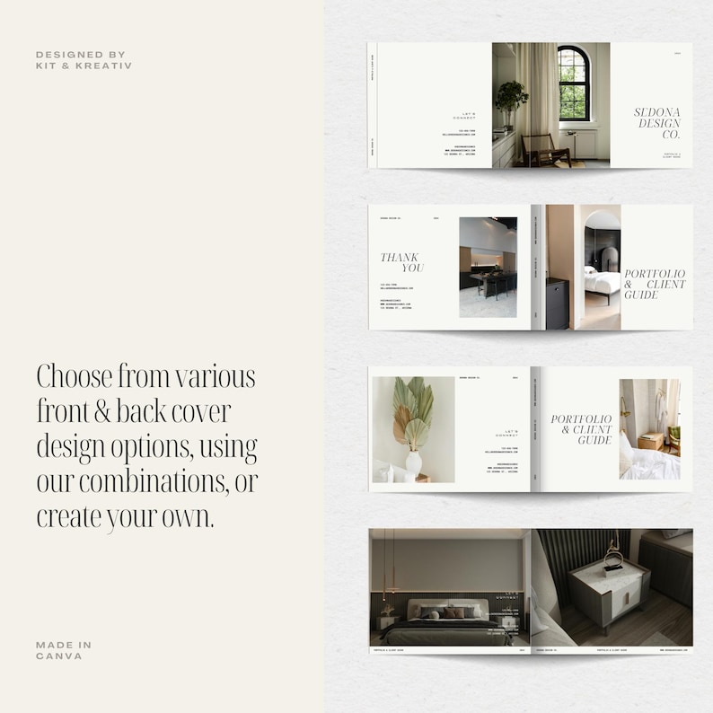 Interior Design Portfolio and Client Guide Beautifully Designed ...