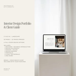 Interior Design Portfolio and Client Guide Beautifully Designed ...