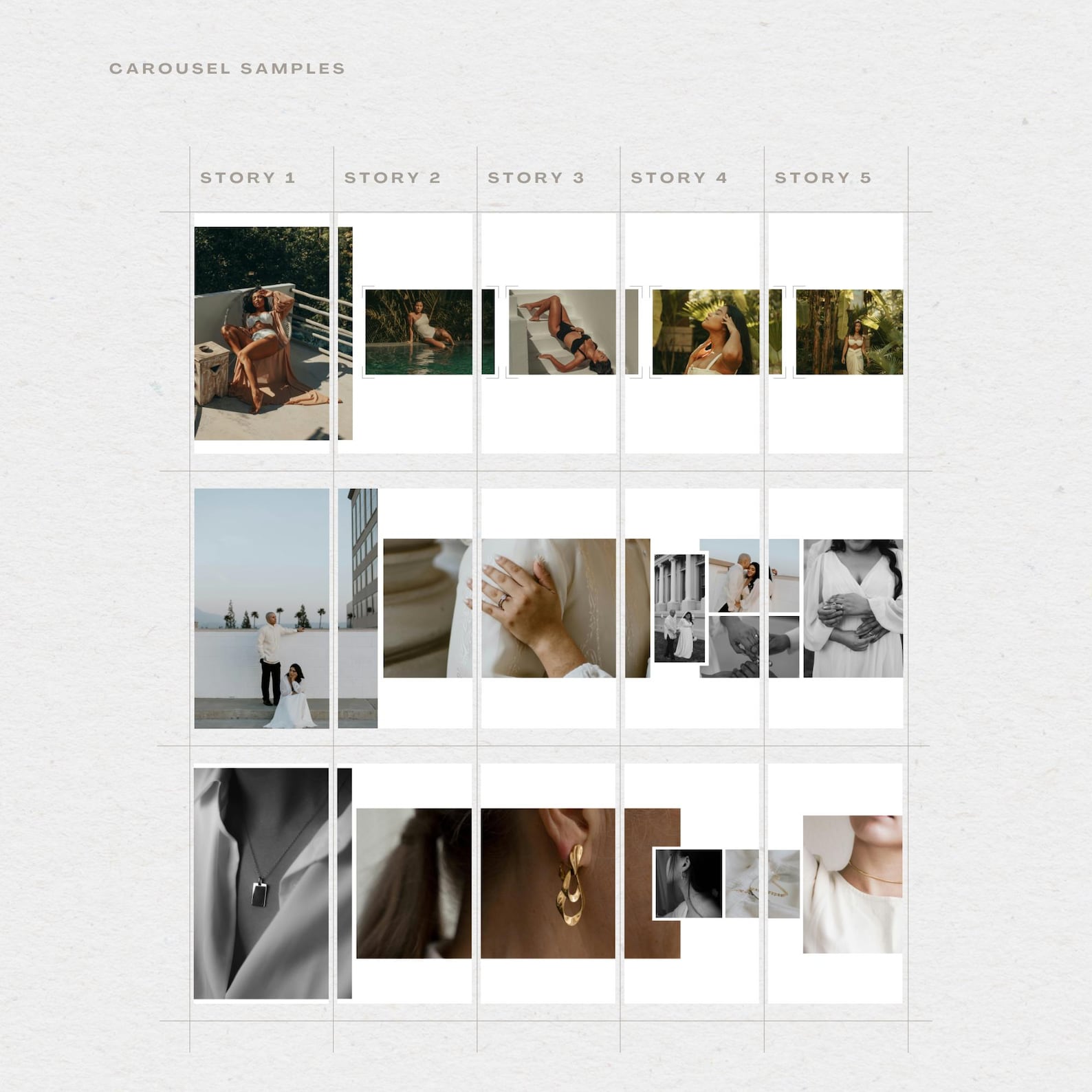 Instagram Carousel Story Template Bundle Photographer Social Media ...