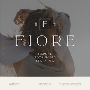 DIY Premade Logo and Brand Kit Bundle Modern Premade Logo Template ...