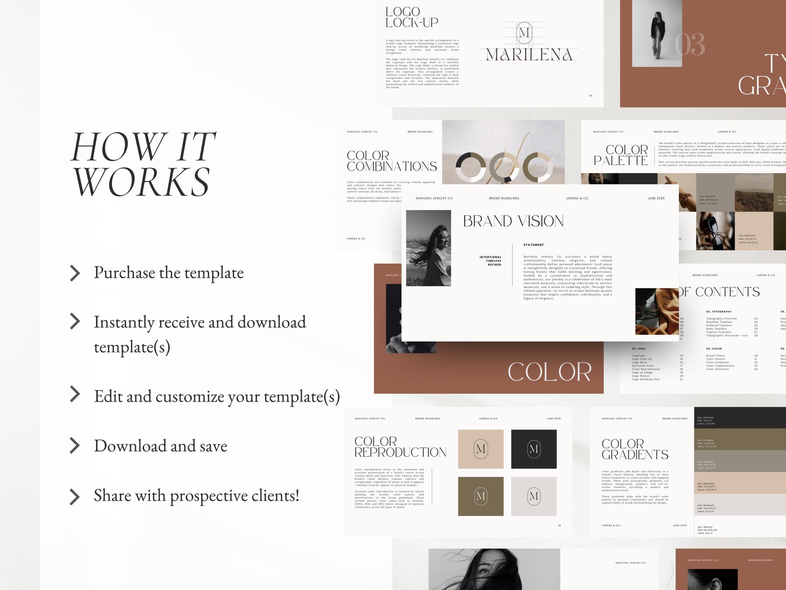 Branding Presentation Template Branding Guidelines Logo Presentation ...