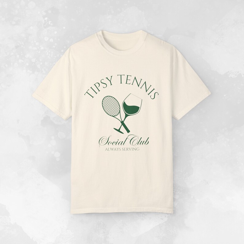Tennis Social Club Shirt, Comfort Colors Tennis Tshirt, Trendy Tennis ...