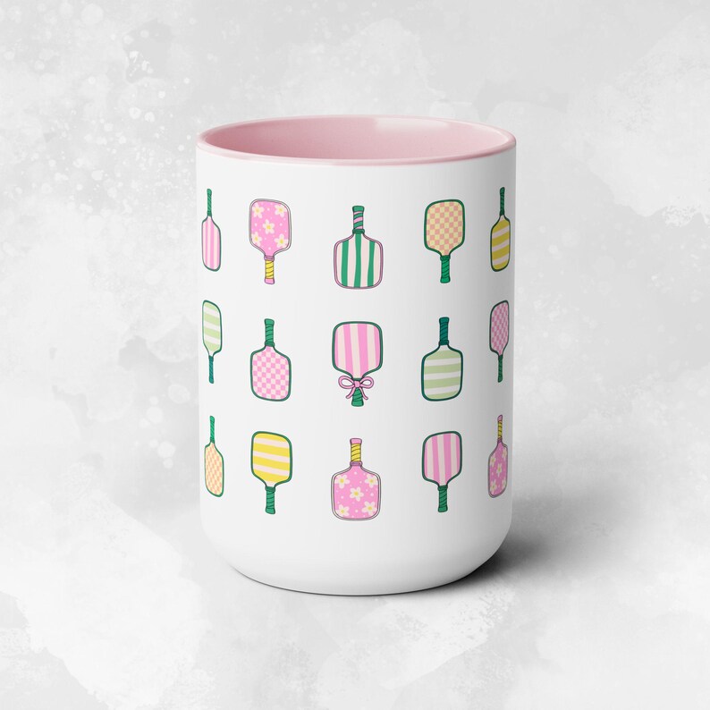 Fun Pickleball Coffee Mug, Cute Pickleball Theme Cup, Pickleball Tea ...