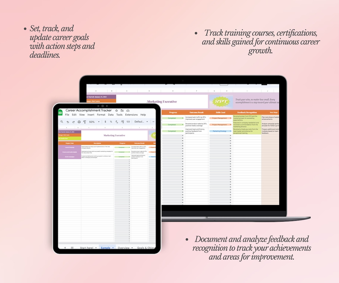 Career Growth Tracker - Work Accomplishment Log & Brag Book Planner ...