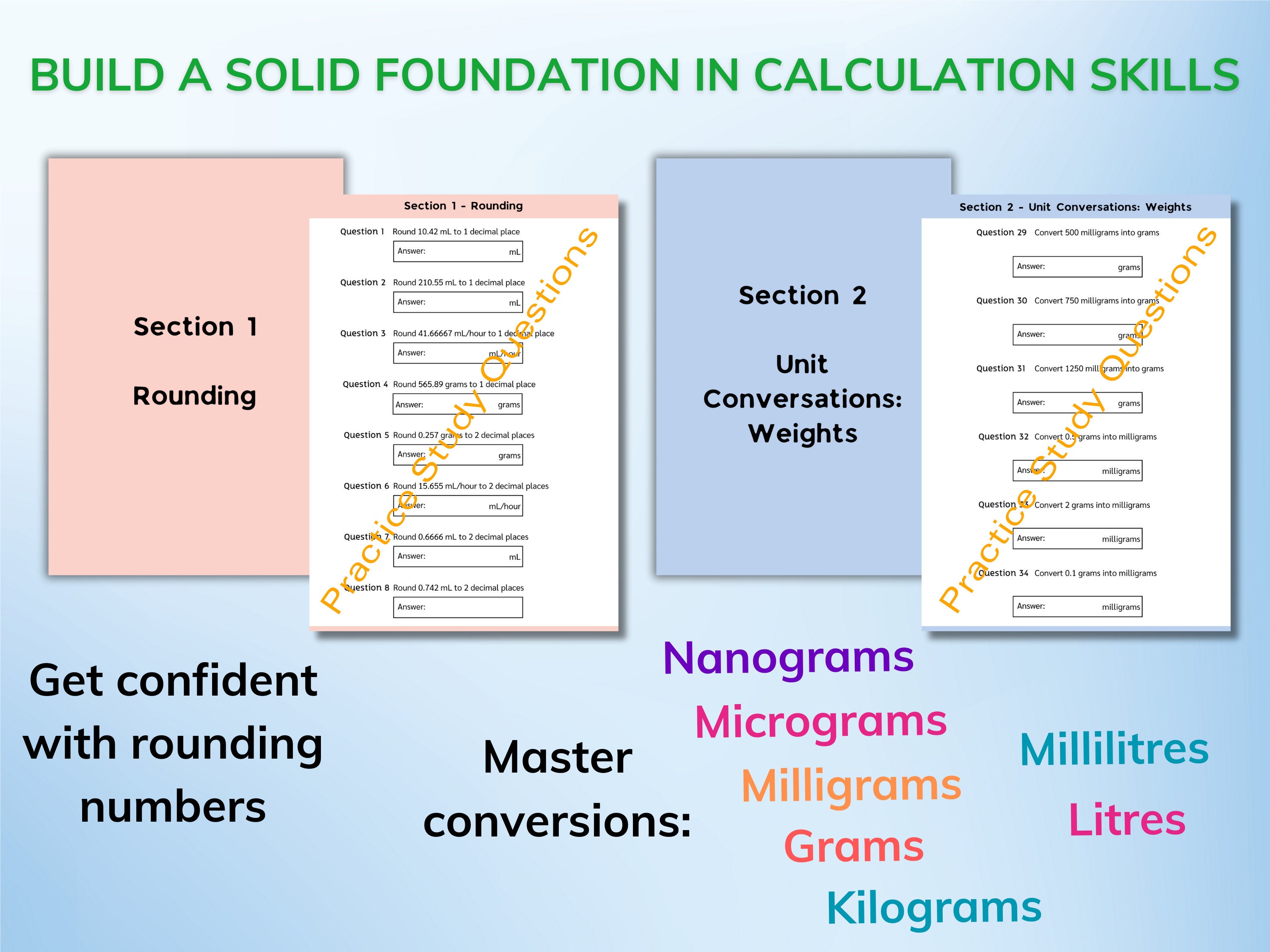 Medication Dosage Calculation Study Workbook | Student Nurse | Drug ...