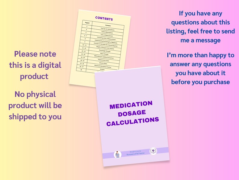 Medication Dosage Calculation Study Guide Student Nurse Drug ... Medication Dosage Calculation Study Guide Student Nurse Drug ...