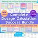 Complete Dosage Calculation Study Guide Bundle | Drug Calculations ...