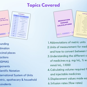 Complete Dosage Calculation Study Guide Bundle | Drug Calculations ...
