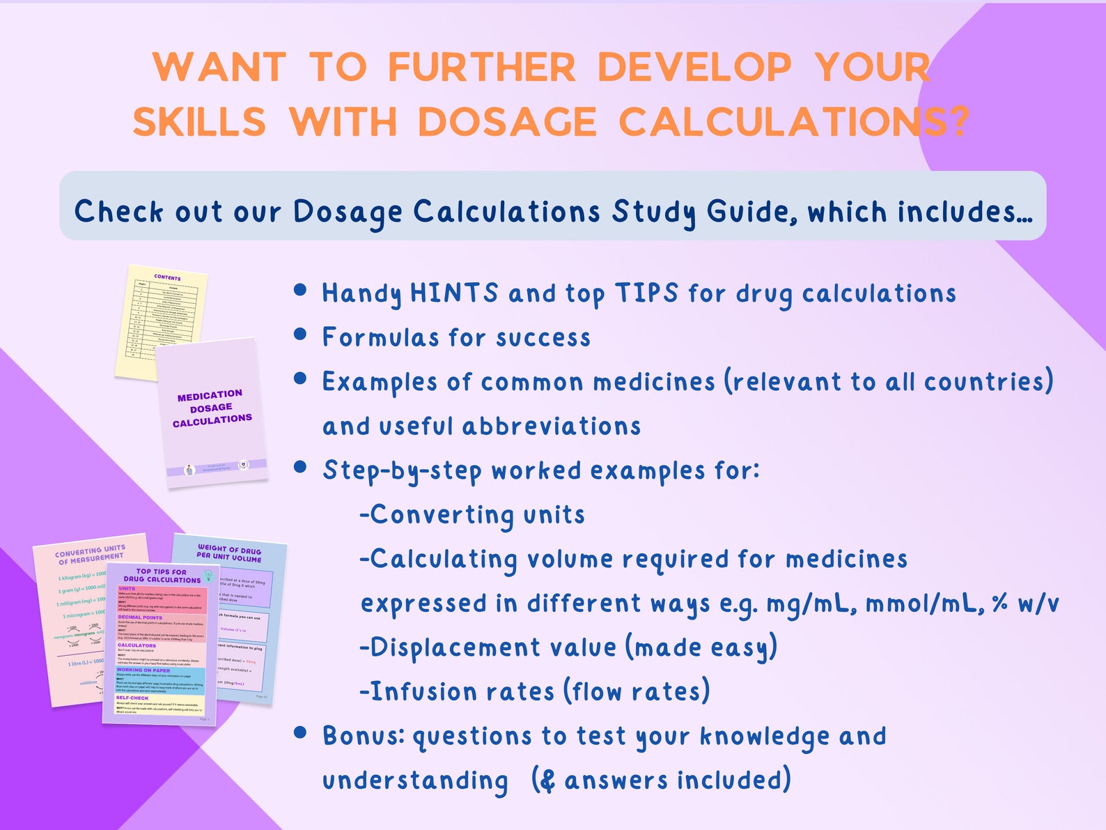 Dosage Calculation Formula Cheat Sheet | Drug Calculations for Nursing ...