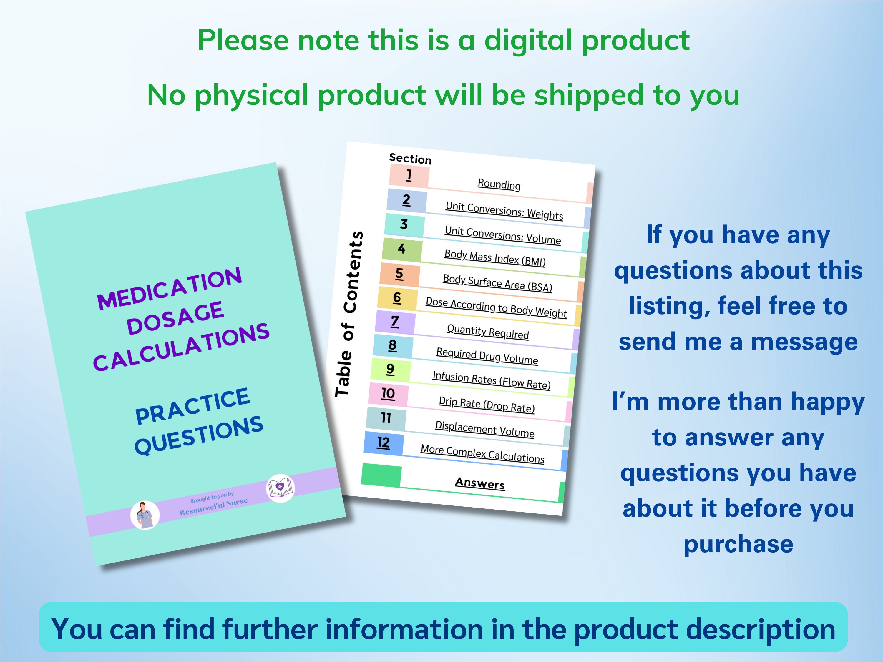 Medication Dosage Calculation Study Workbook | Student Nurse | Drug ...