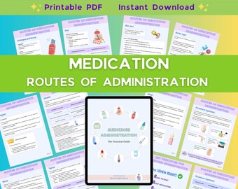 Medication Administration Nursing Notes - Etsy