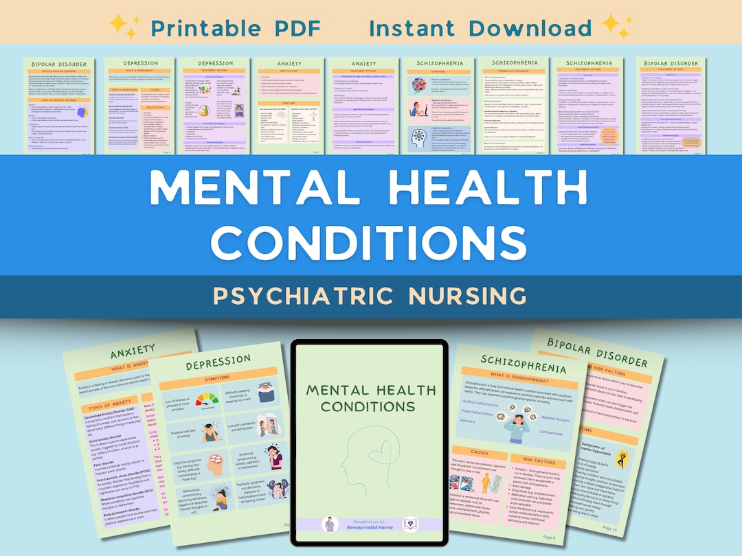 Mental Health Nurse Notes | Mental Health Study Guide | Nursing Notes ...