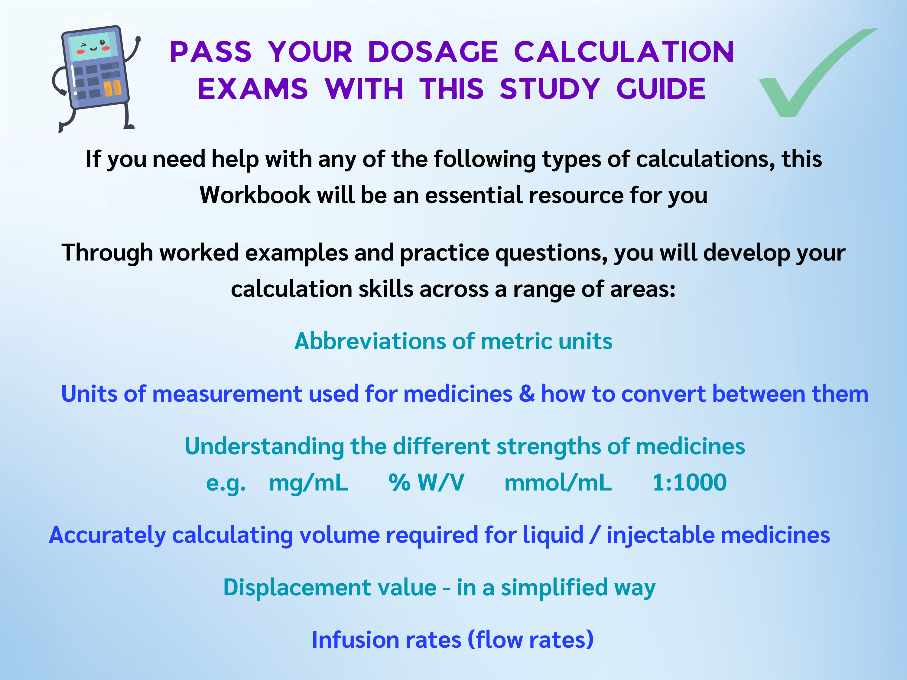 Medication Dosage Calculation Study Guide Bundle 2024 | Student Nurse ...