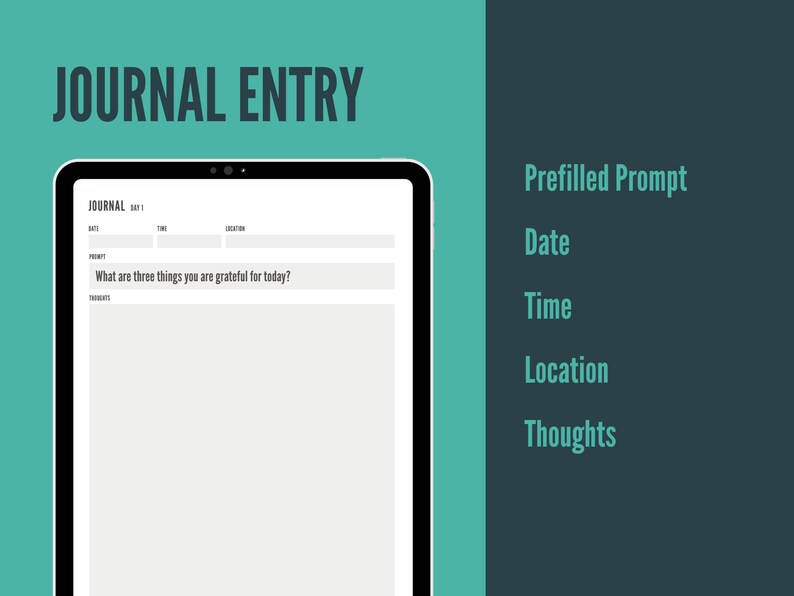 2024 Digital Daily Journal, 365 Journal Prompts, Daily Journey of Self ...