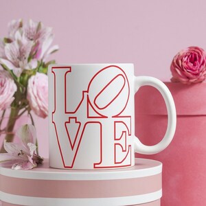 LOVE Mug, Valentine's Day Mug, Happy Valentine's Day, Gift for ...