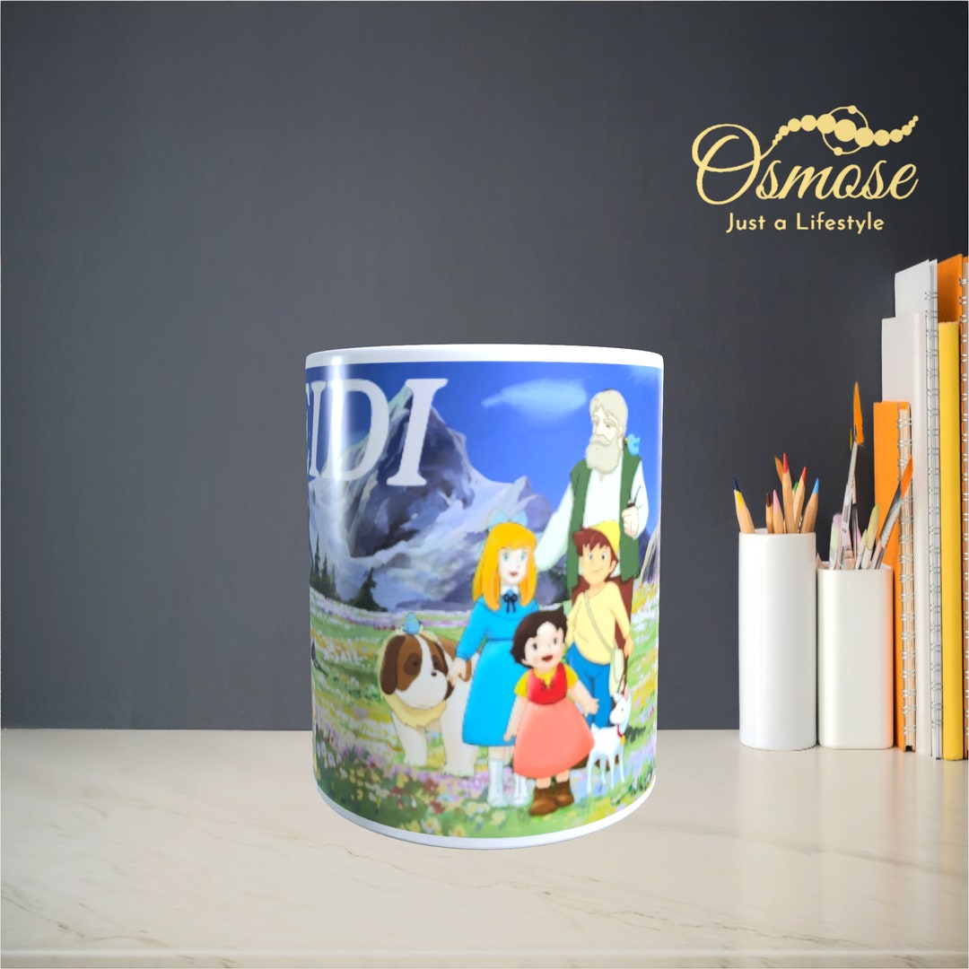 80's Cartoon Mug - Heidi - Etsy