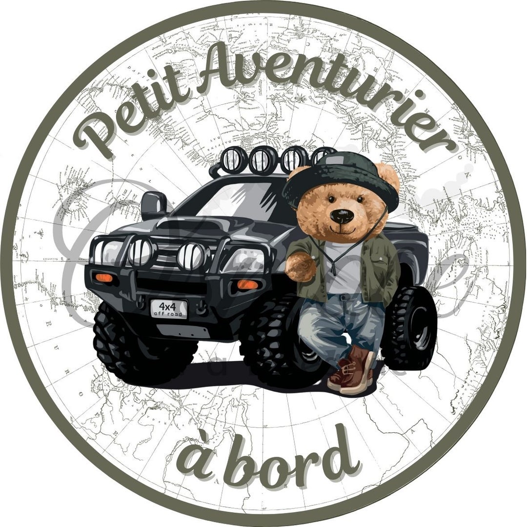Baby on Board Sticker Little Adventurer 4x4 - Etsy