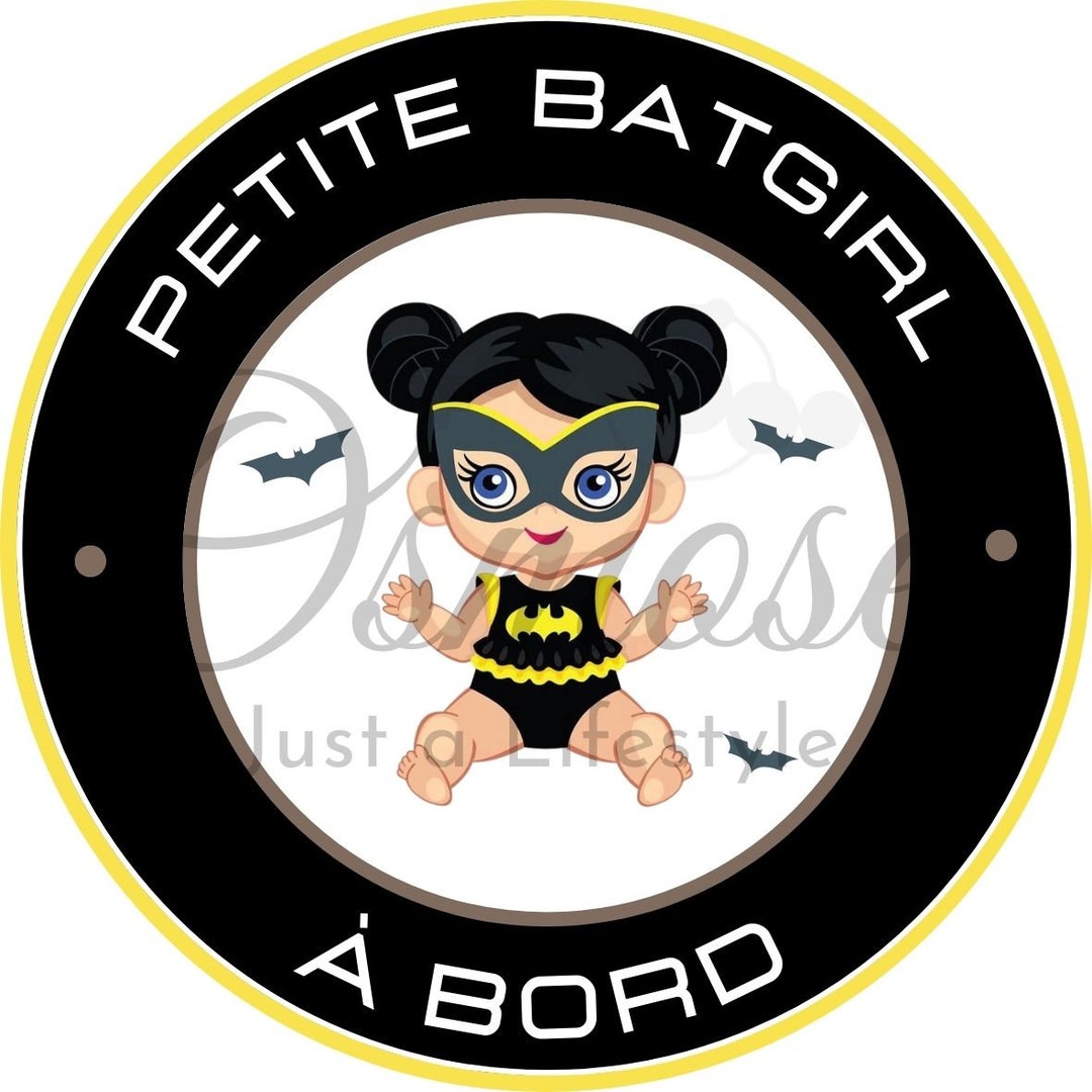 Baby on Board Sticker - Little Batgirl - Etsy
