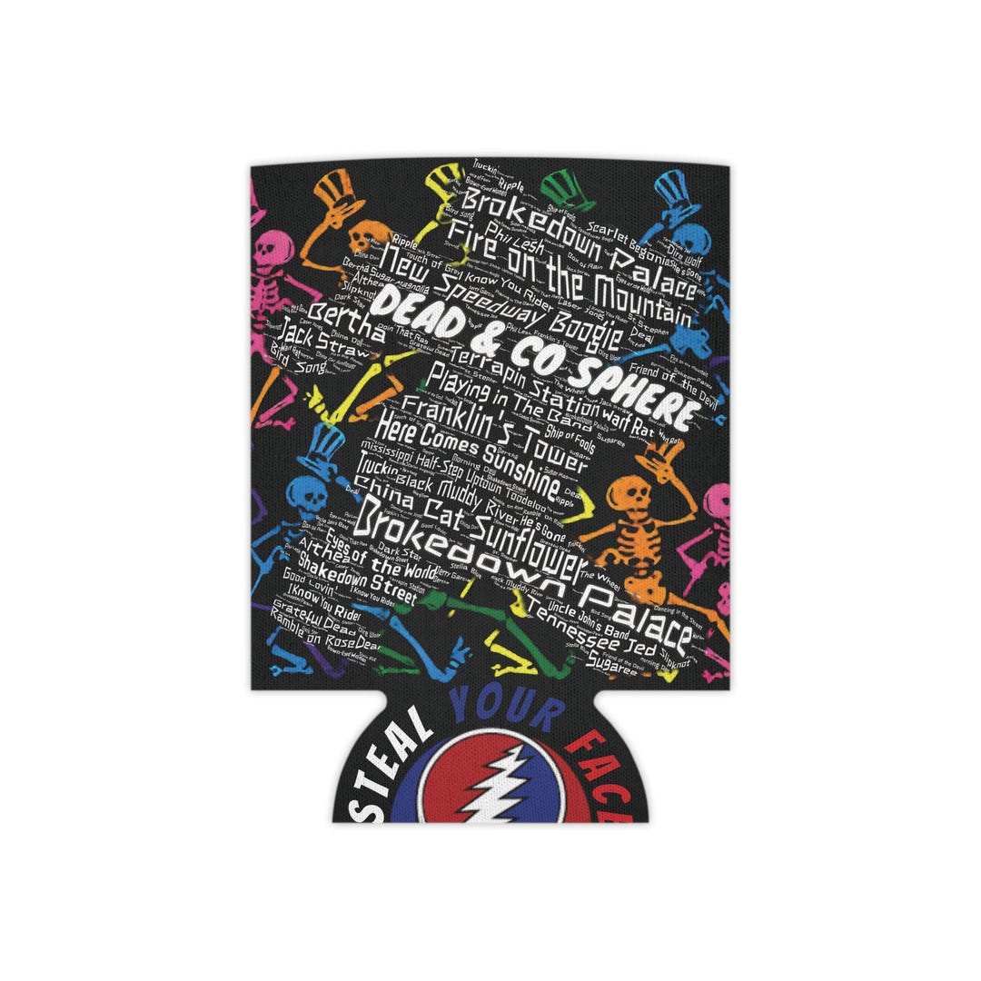 Grateful Dead Dancing Bear Can Cooler, Song Titles Word Cloud ...