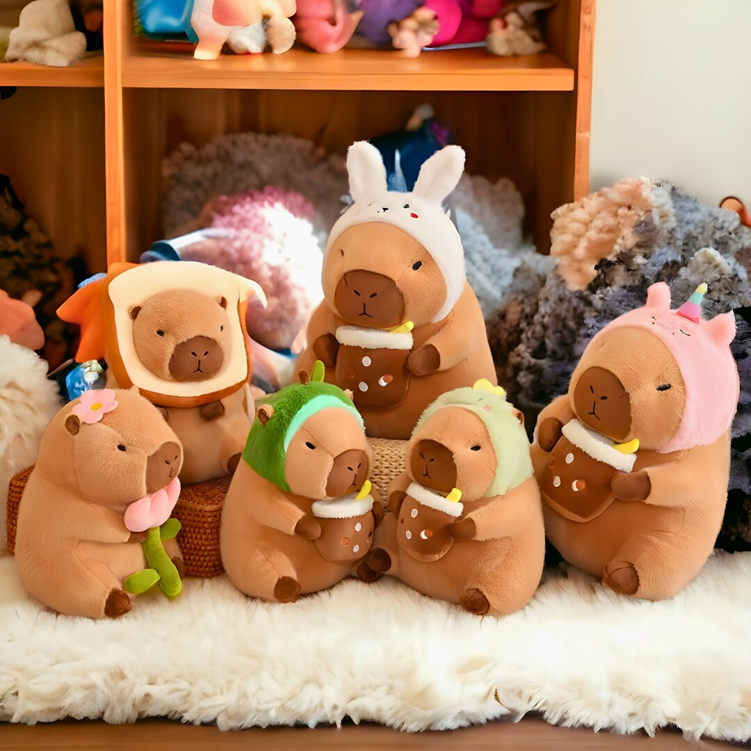 Capybara Plushies Capybara Stuffed Animal Plushie Toy Cute Kawaii Plush ...