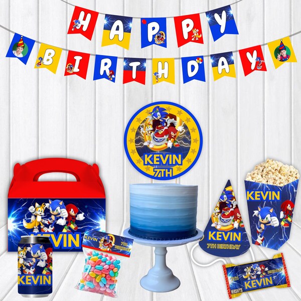 Sonic the Hedgehog Birthday Favors - Etsy