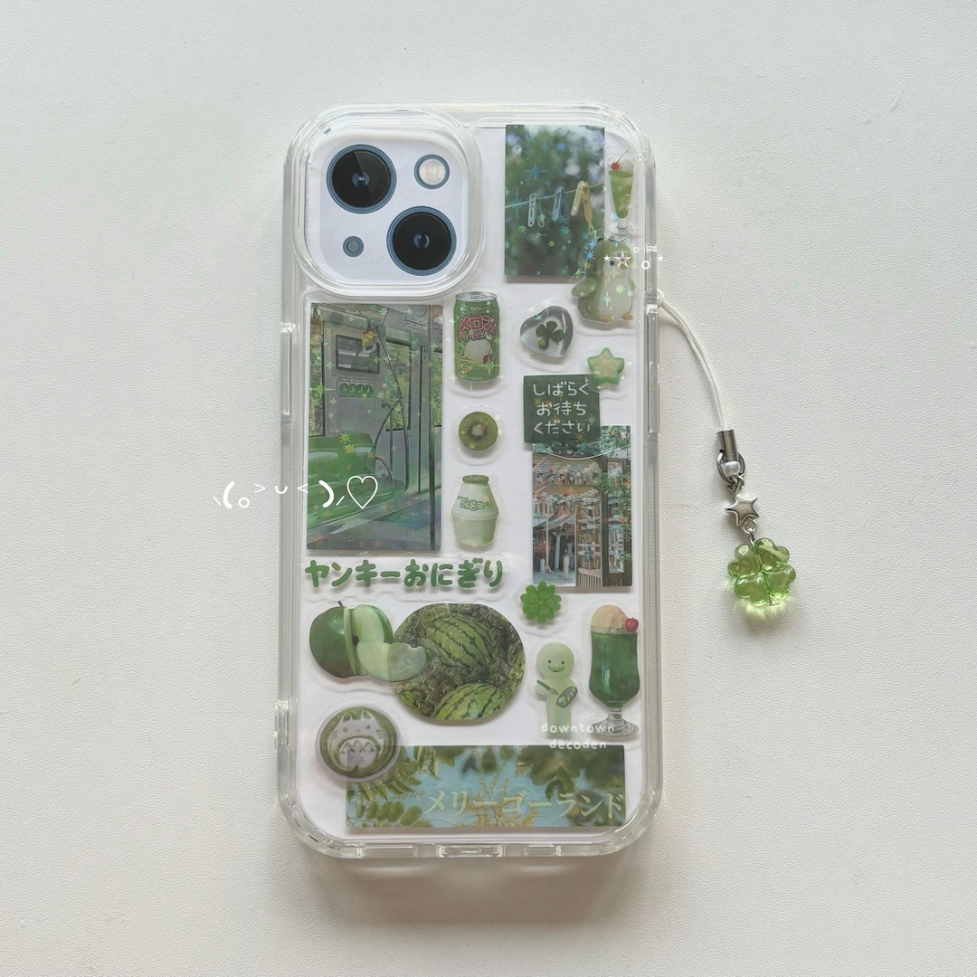 Heisei Retro Smiski Green Sticker Deco Resin Coated Juminocore Japanese ...