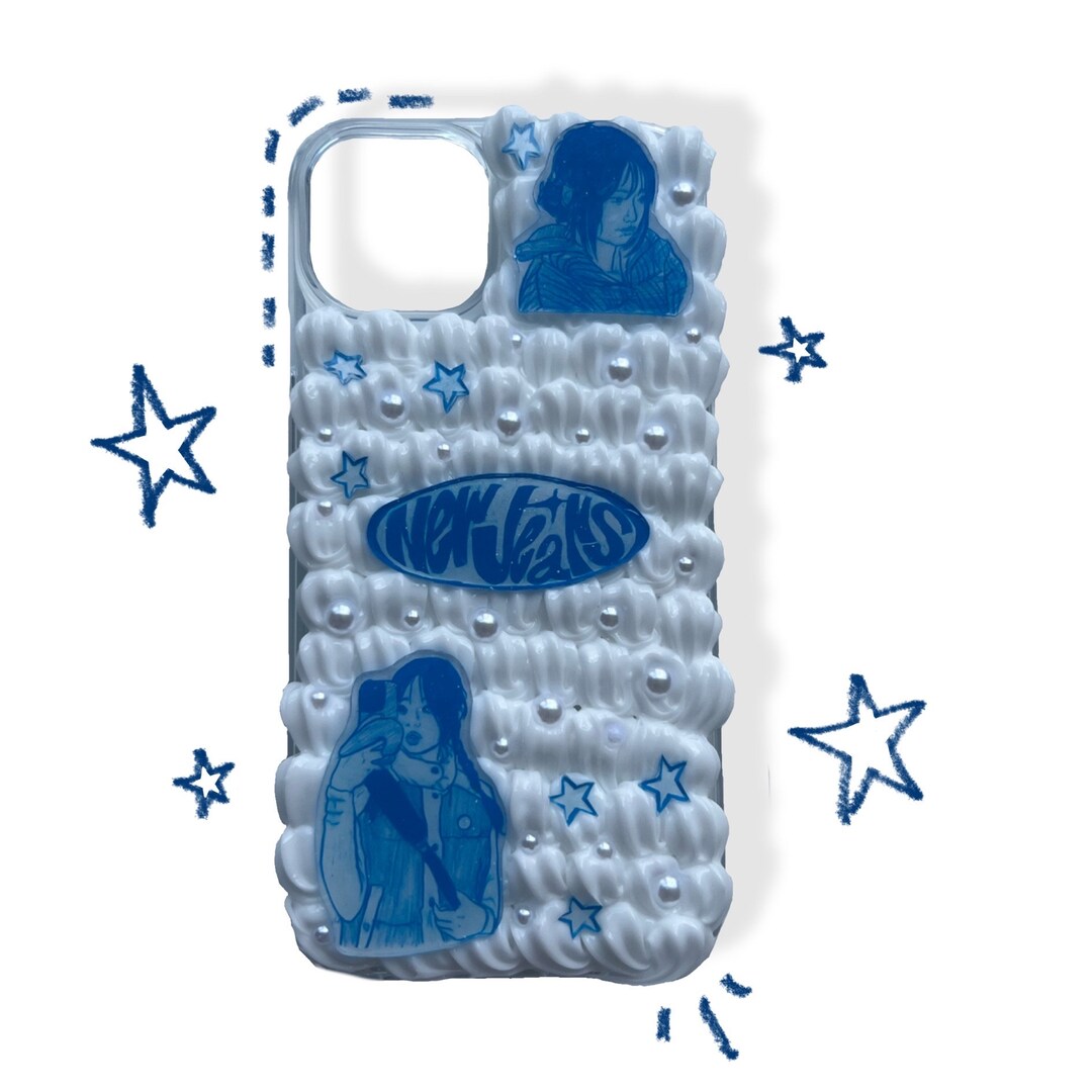 New Jeans Hanni Blue Decoden Case - Etsy
